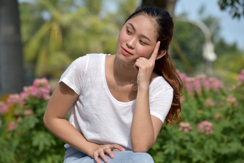 A Woman Decision Making stock photo. Image of pretty - 156451190