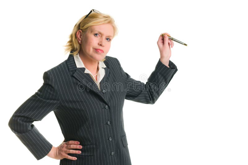 Woman demonstrate stock image. Image of beauty, attractive - 23099649