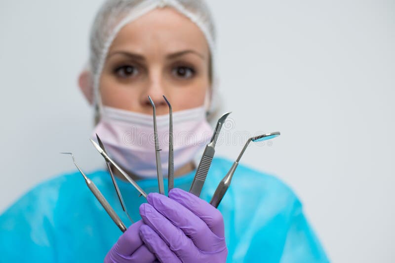 Woman dentist stock image. Image of beautiful, doctor - 58259015