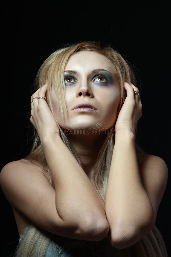 Woman in depression stock photo. Image of adult, distraught - 27731090