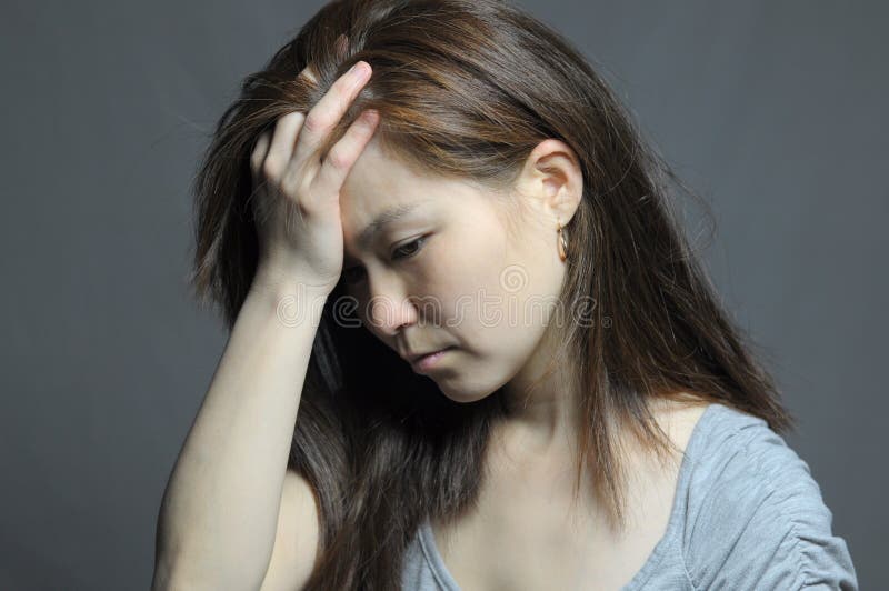Woman in Depression and Despair Stock Photo - Image of frame ...