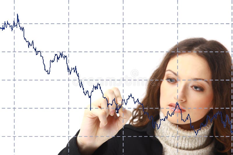 Woman Designing a Plan on Screen Stock Image - Image of blue, hand ...