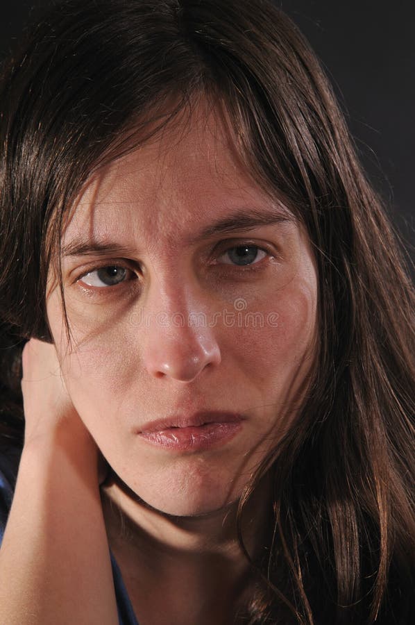 Distraught woman stock image. Image of female, alone - 20576403