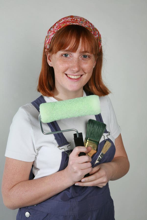 Woman diy stock image. Image of girl, home, adult, work - 13344643