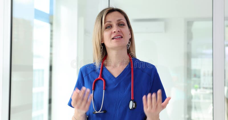 Woman Doctor Actively Explains Importance of Healthy Diet Stock Video ... Woman Doctor Actively Explains Importance of Healthy Diet Stock Video ...