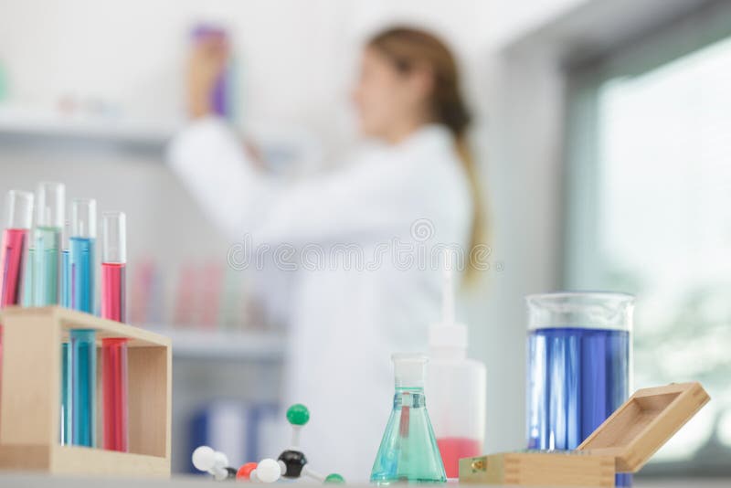 Woman Doctor in Chemical Laboratory Stock Image - Image of health ...