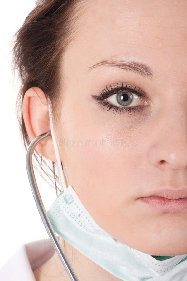 Woman doctor face stock image. Image of portrait, care - 23647639