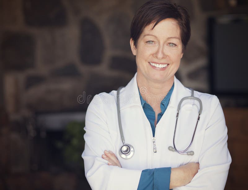Woman doctor at home stock photo. Image of enjoyment - 36921162