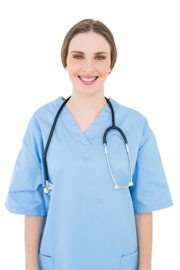 Woman Doctor Looking into the Camera Stock Image - Image of white ...