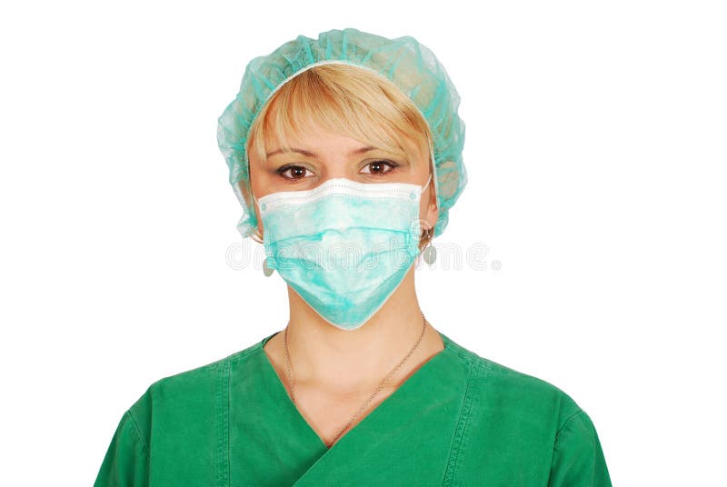 Woman doctor with mask stock photo. Image of health, doctor - 14673344