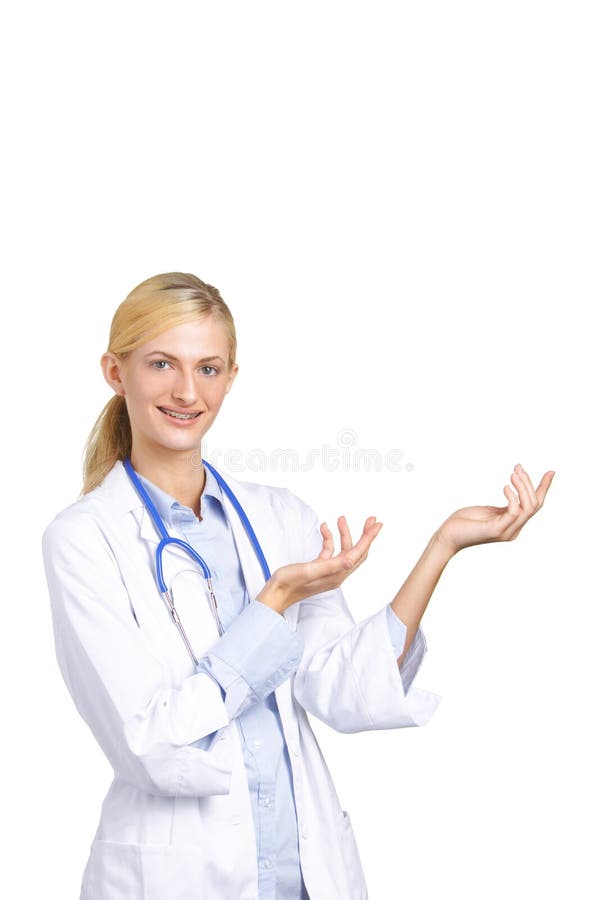 Doctor Pointing and Laughing Stock Image - Image of confident, medical ...