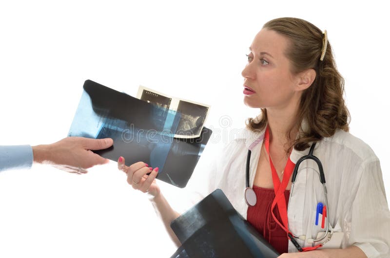 Woman doctor at work stock image. Image of staff, care - 37006223