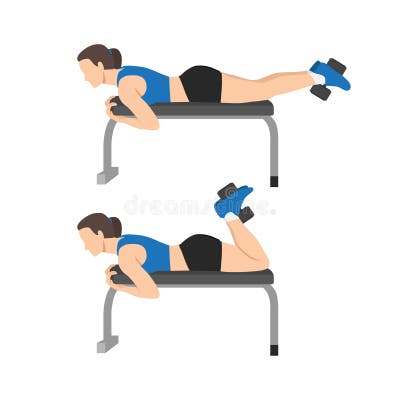 Hamstring Exercise Curl Stock Illustrations – 40 Hamstring Exercise ...