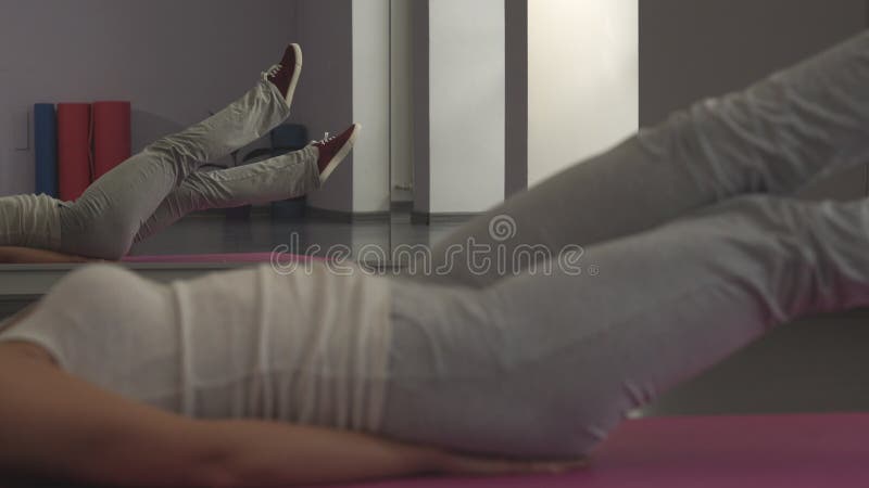 Woman Doing Stretching Exercises for Flexibility Stock Video - Video of ...