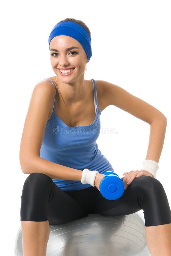 Woman Doing Fitness Exercise Stock Image - Image of american, activity ...