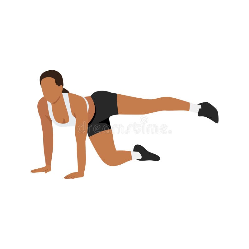 Combo Kickback Exercise Stock Illustrations – 2 Combo Kickback Exercise ...