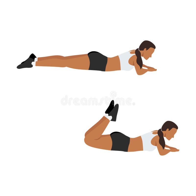 Hamstring Exercise Curl Stock Illustrations – 40 Hamstring Exercise ...