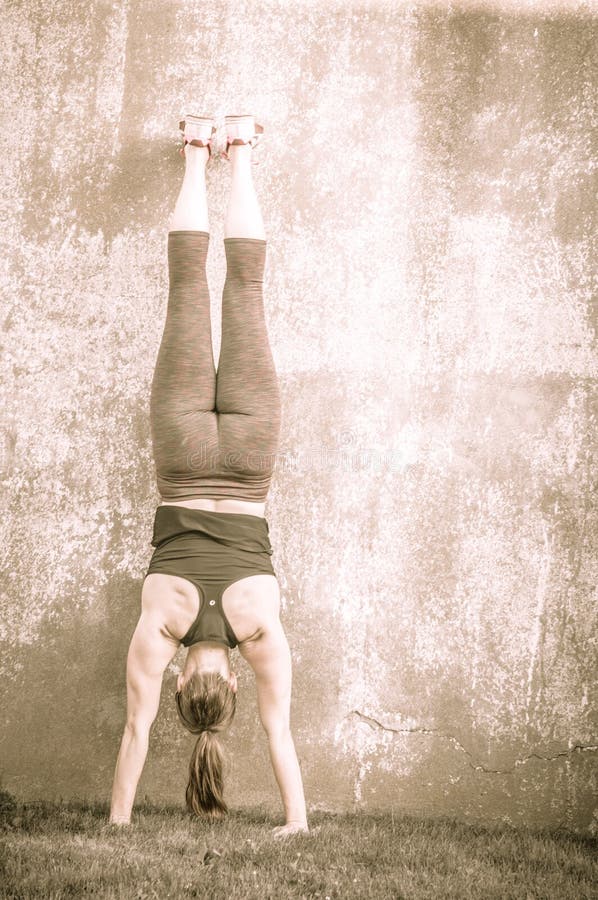 Woman doing handstand stock photo. Image of gymnast, elegance - 32129260 Woman doing handstand stock photo. Image of gymnast, elegance - 32129260