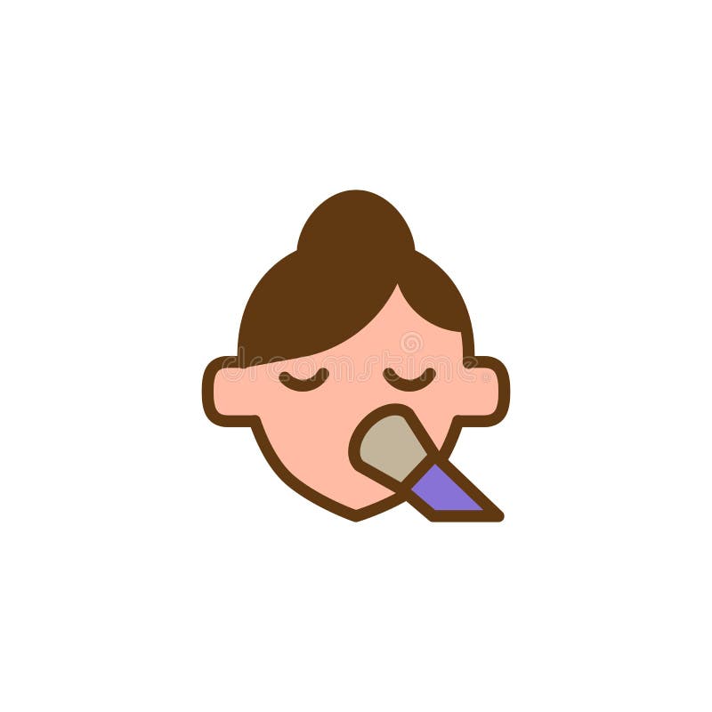 Woman Doing Make Up Stock Illustrations 107 Woman Doing Make Up Stock