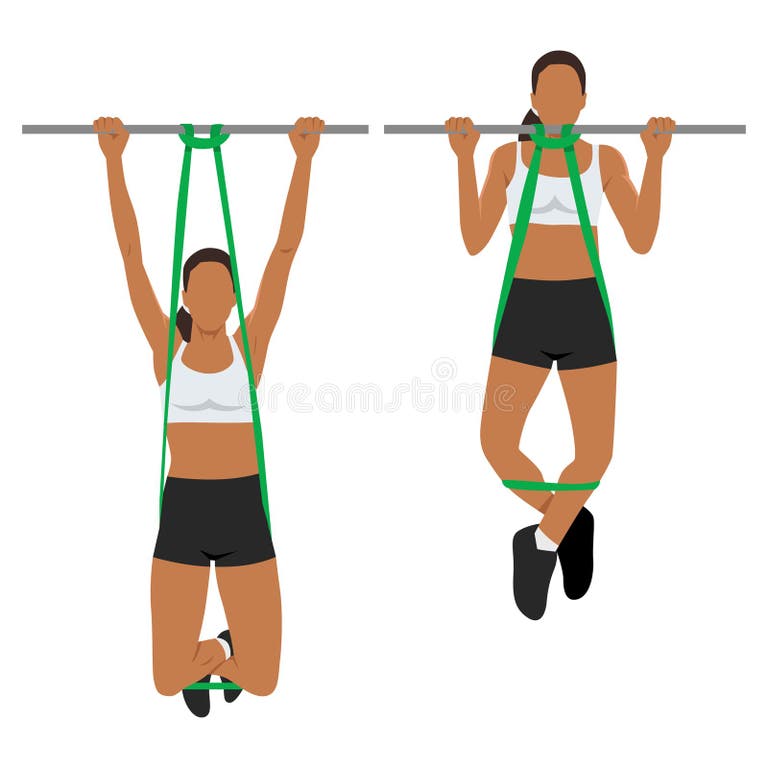 Resistance Band Pull Stock Illustrations – 205 Resistance Band Pull ...