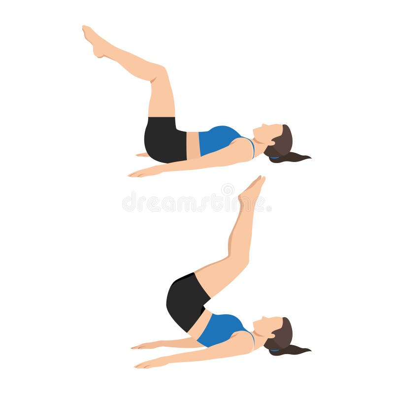 Crunch Exercise Stock Illustrations – 805 Crunch Exercise Stock ...