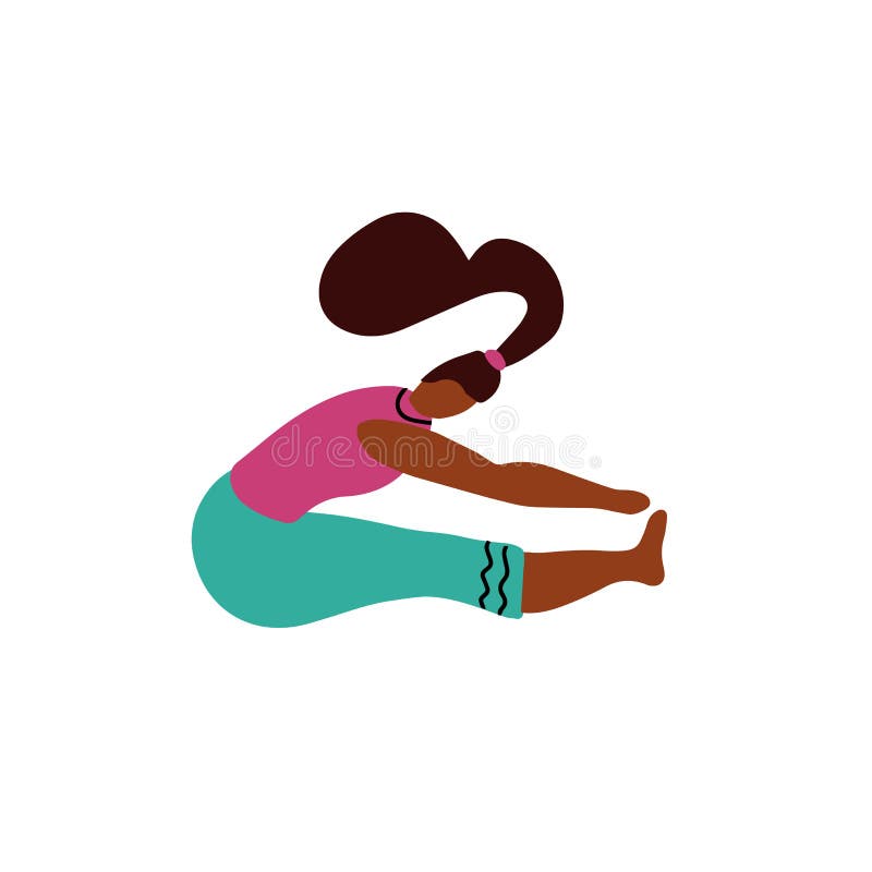 Cool Down After Workout Exercise Set Collection Stock Vector