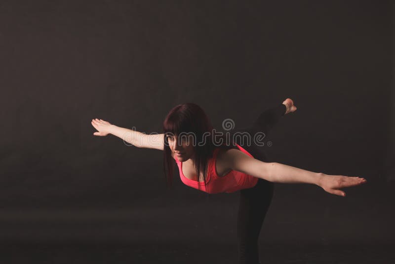 Woman Doing Stretching Exercises Stock Image - Image of beautiful ...