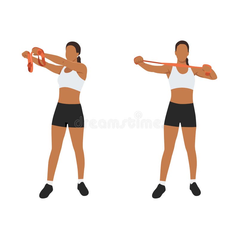 Exercise Band Row Stock Illustrations – 46 Exercise Band Row Stock ...