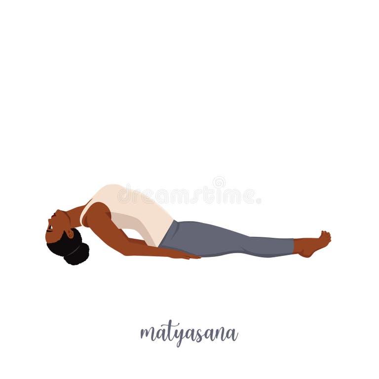 Matsyasana Stock Illustrations – 55 Matsyasana Stock Illustrations ...