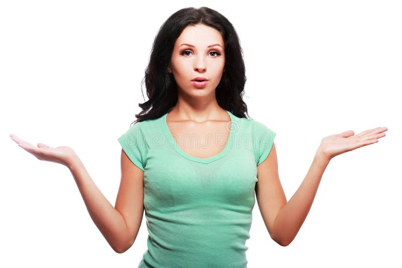 Woman In Doubt stock photo. Image of confusion, doubt, attractive - 805826