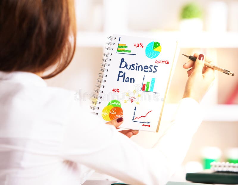 Woman Drawing Business Sketch Stock Photo - Image of closeup, drawing ...