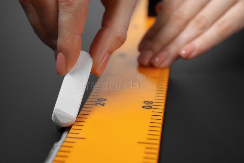 Protractor and Ruler with Measuring Length and Degrees Markings on ...