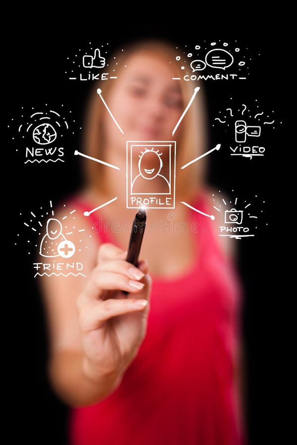 stock photo. Image of people, connection, internet, draw - 35194174