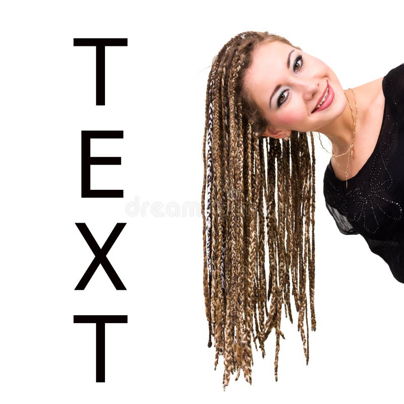 Smiling Woman with Dreadlocks Stock Image - Image of lady, beauty: 16470629