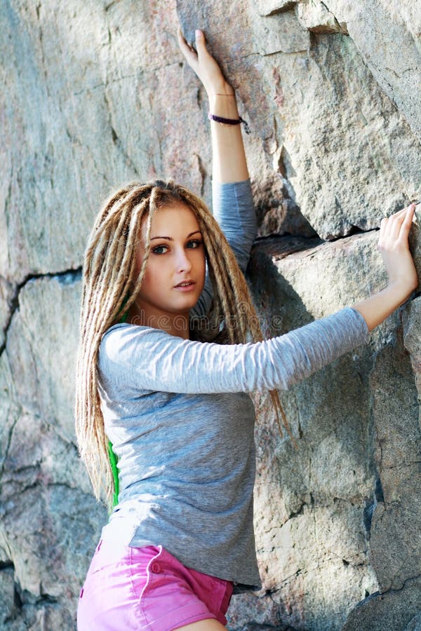 Woman with dreadlocks stock photo. Image of fashion, beautiful - 31855090