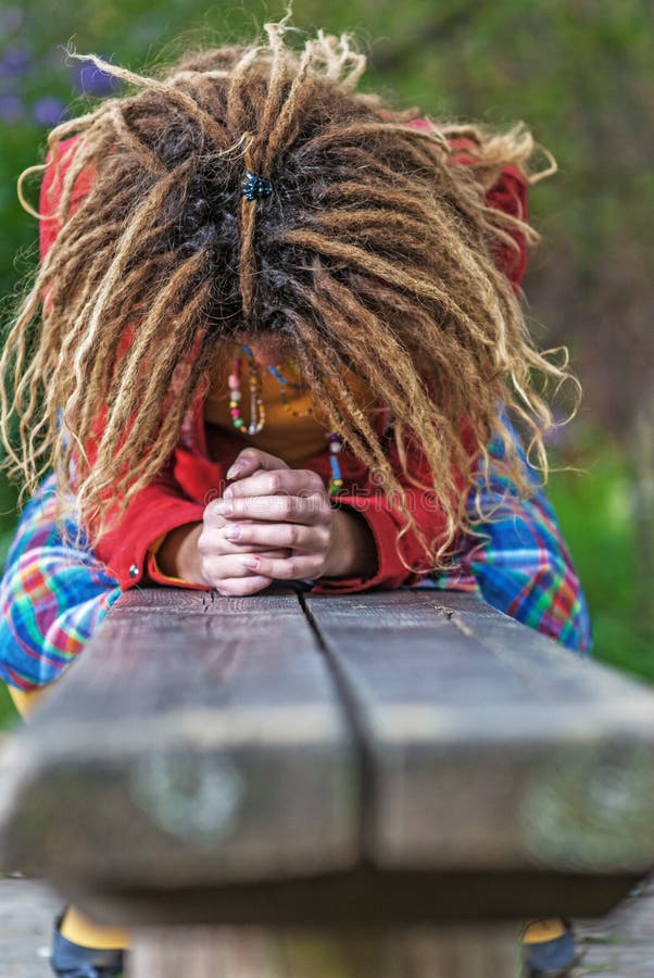 Woman with Dreadlocks Crying Stock Image - Image of life, dreadlocks ...