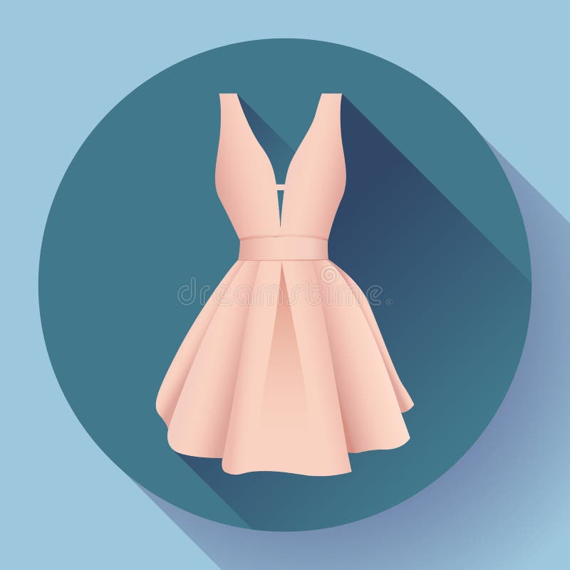 Woman dress icon vector stock vector. Illustration of lady - 87826990