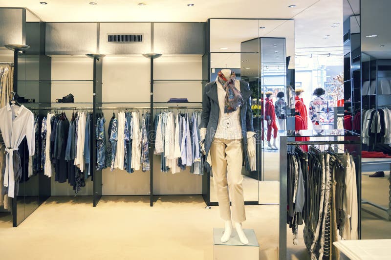 Fashion Shop Clothing Clothes Store Front Stock Photo - Image of store ...