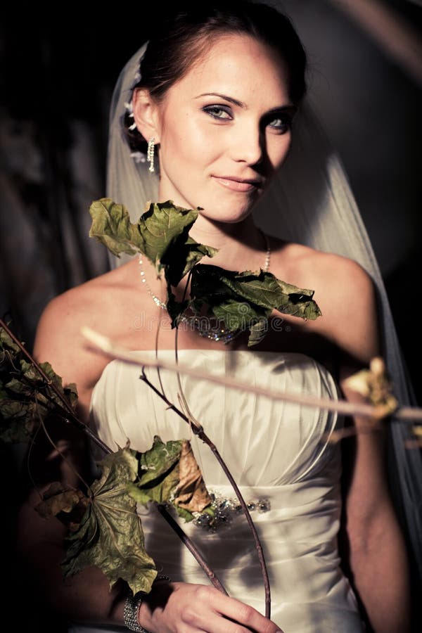 Woman dressed as a bride stock photo. Image of celebration - 22039824