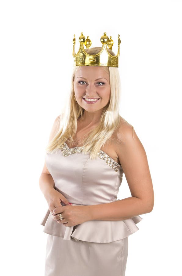 Woman dressed crown stock photo. Image of young, woman - 32237554