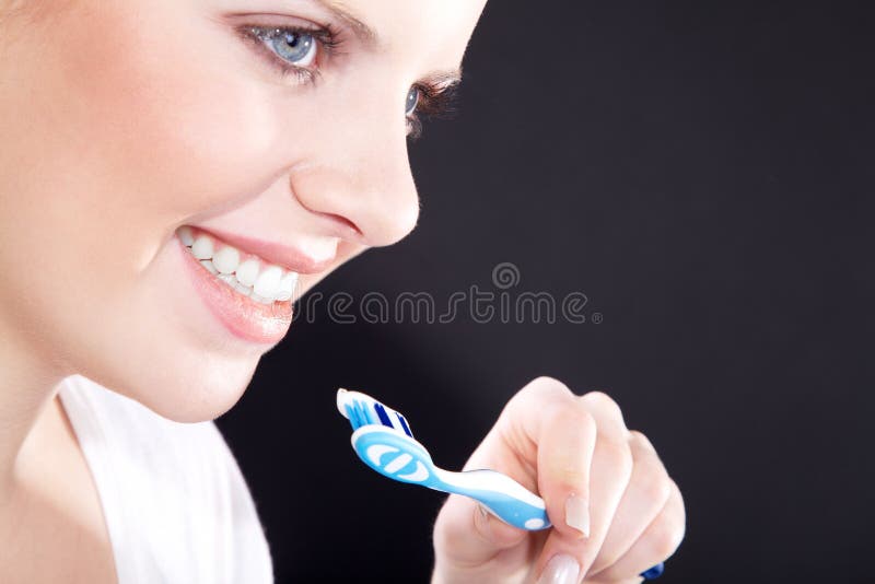 Woman Dressing Up Your Teeth Stock Photo - Image of people, oral: 39469726