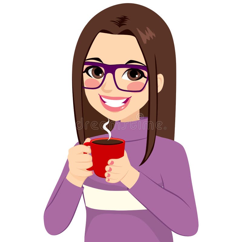 Cartoon Lady Drinking Coffee Senior Lady Drinking Coffee 12 PNG Funny