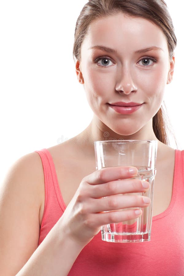 Woman drinking water stock image. Image of girl, life - 18355913