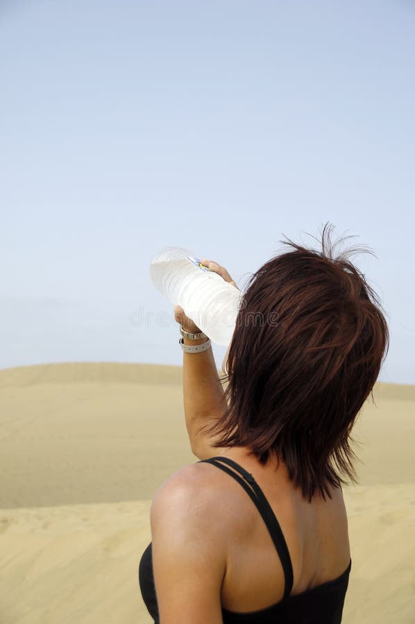 Woman drinking water stock photo. Image of drinking, adventure - 2946338