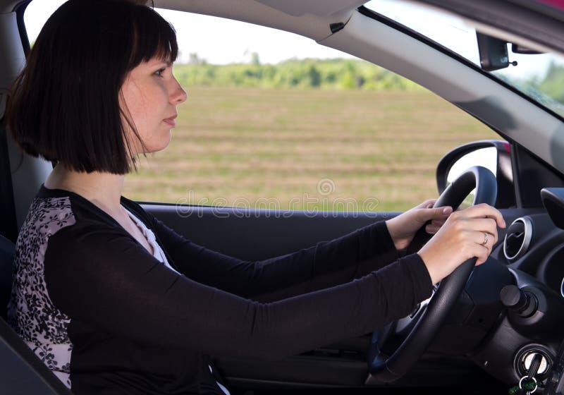 Woman driver stock image. Image of auto, woman, driving - 25390651