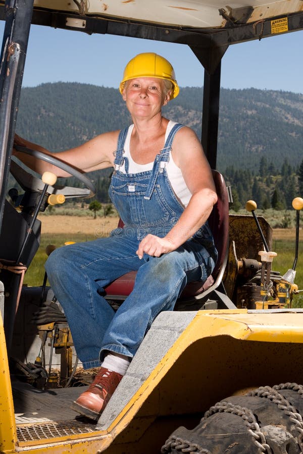 Woman Driving Backhoe Picture. Image: 5801242