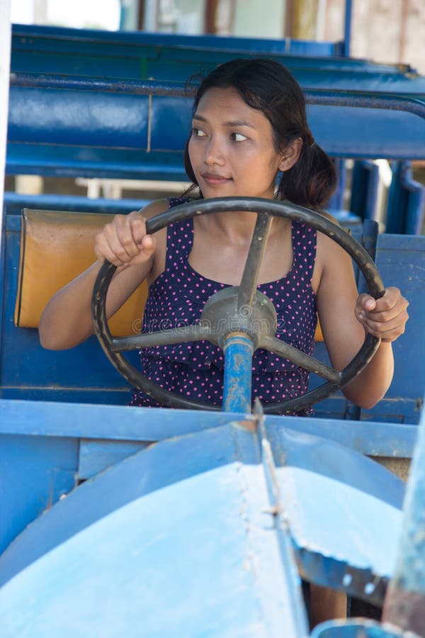 Woman driving bus stock photo. Image of transport, asian - 28736228