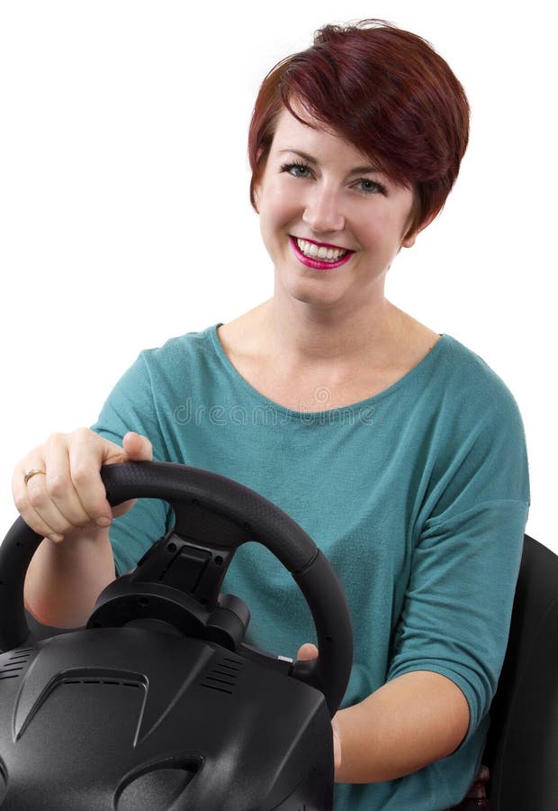 Woman Driving stock photo. Image of driver, driving, drive - 34196976