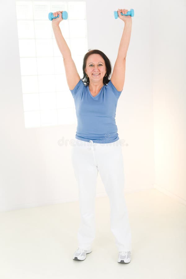 Woman With Dumbbell Picture. Image: 8869314