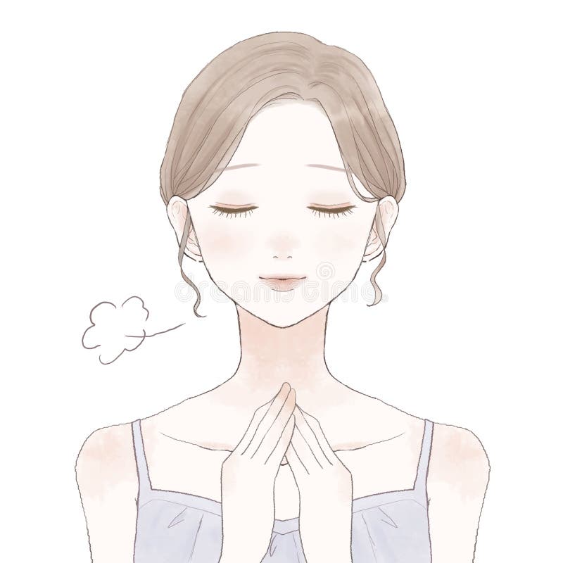 Relieved Smile Woman Stock Illustrations – 14 Relieved Smile Woman ...